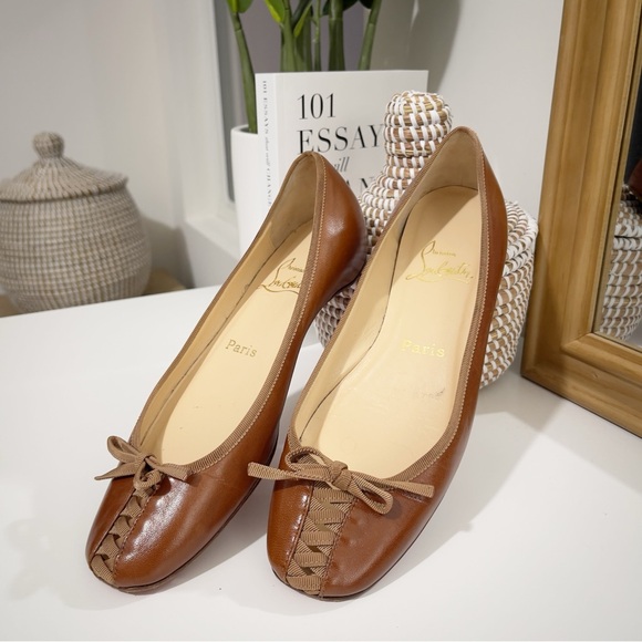 Christian Louboutin | Shoes | Christian Louboutin Authentic Leather Bow ...